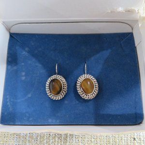 Avon | Jewelry | Vintage Avon Tigers Eye Pendant And Earrings Set ...